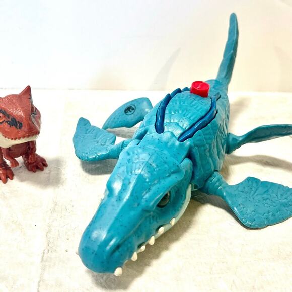 Mattel | Toys | 28 Mattel Imaginext Jurassic World Mosasaurus 10 Action ...